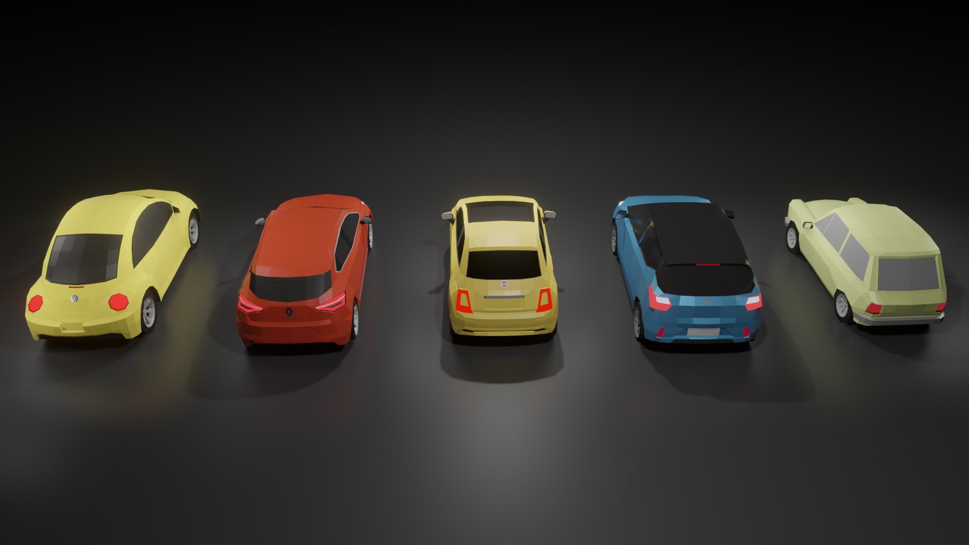 3D 5 Mini Cars Hyundai Model - TurboSquid 1614833