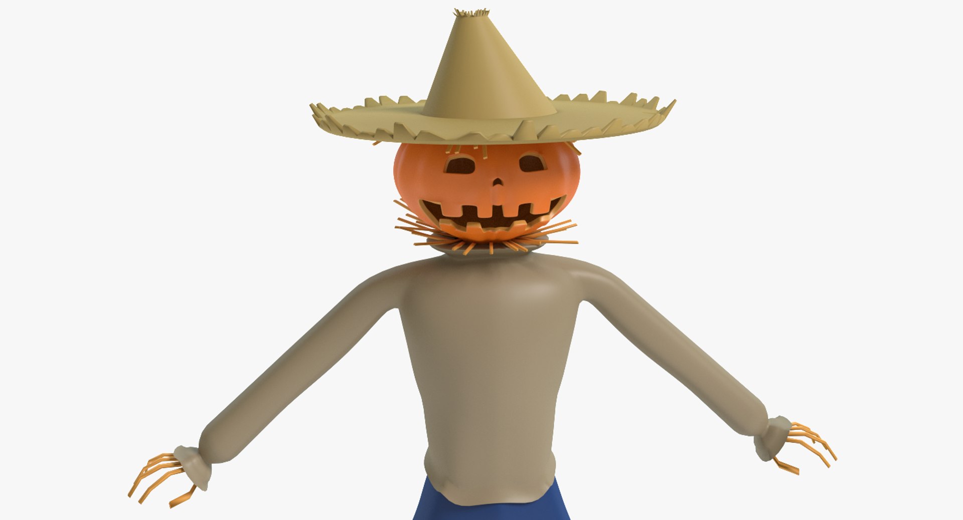 3d scarecrow cartoon model