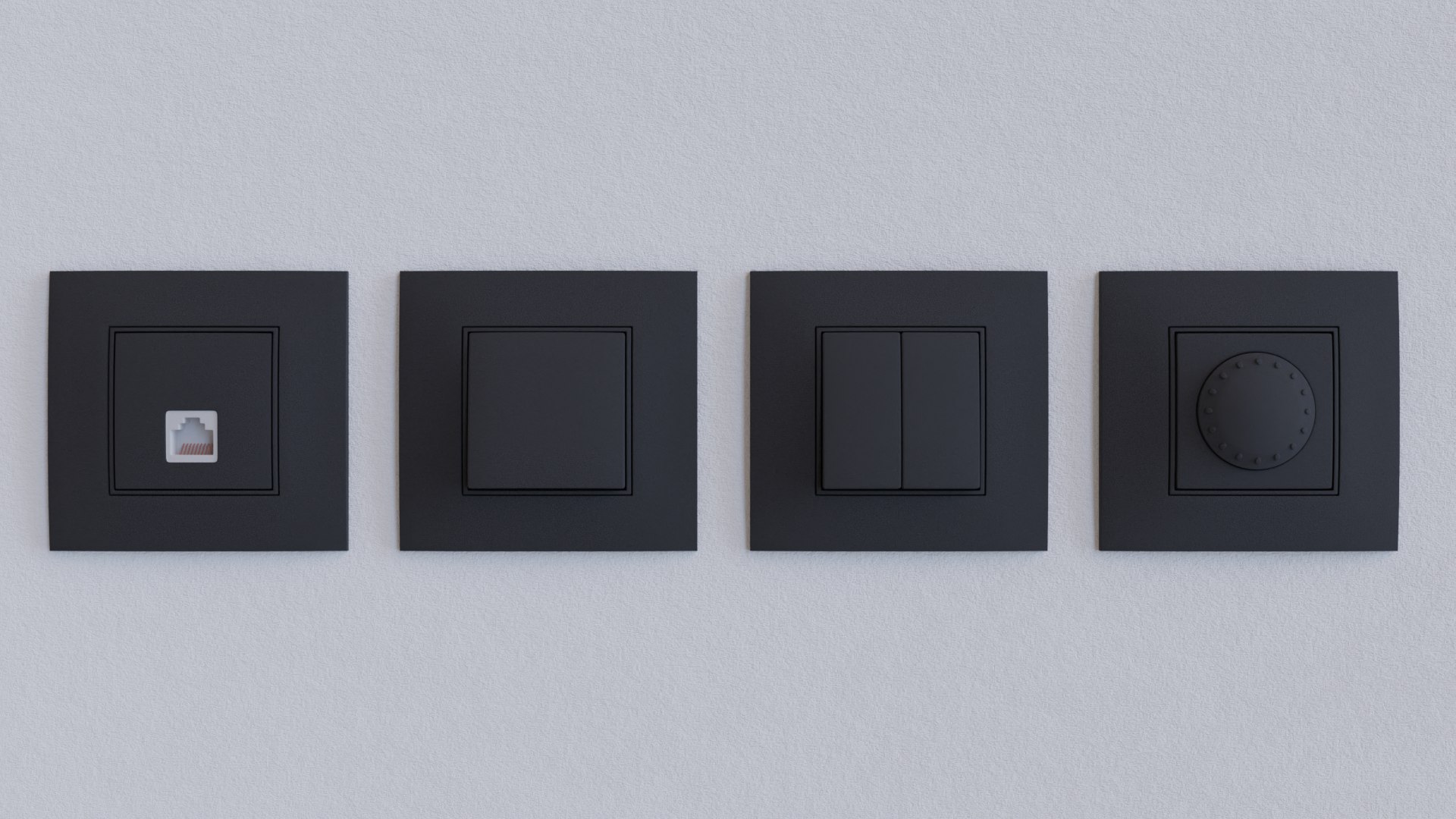 Light Swiches And Outlets Collection 3D Model - TurboSquid 2006610