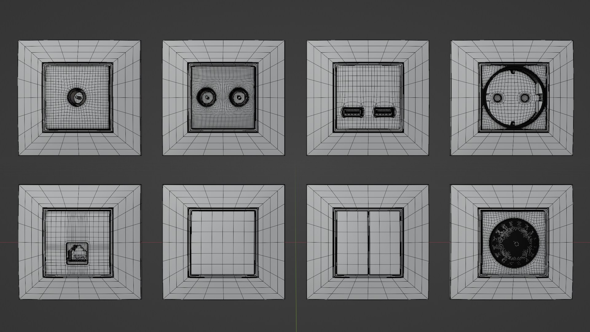 Light Swiches And Outlets Collection 3D Model - TurboSquid 2006610