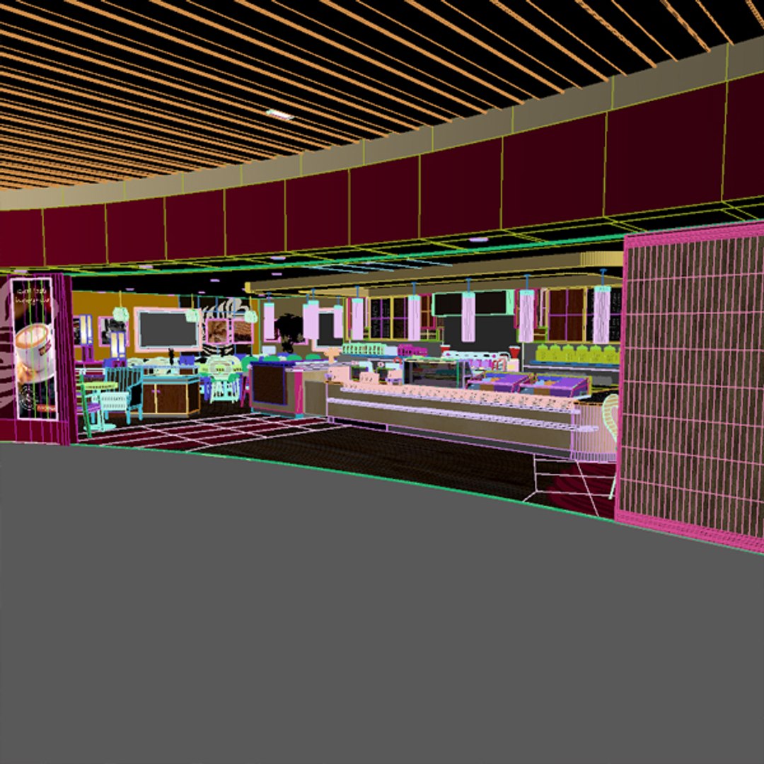 Cafe Coffee 3d Max