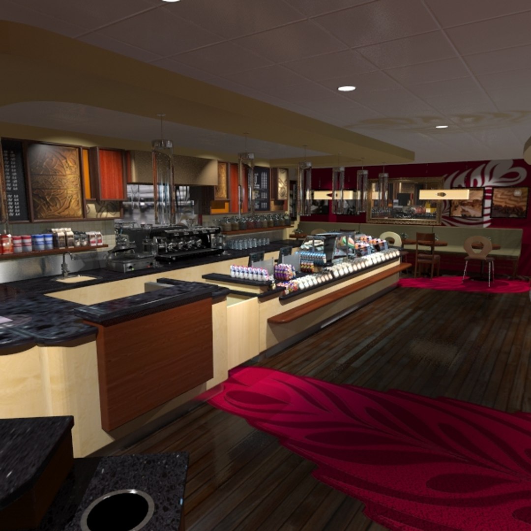 Cafe Coffee 3d Max