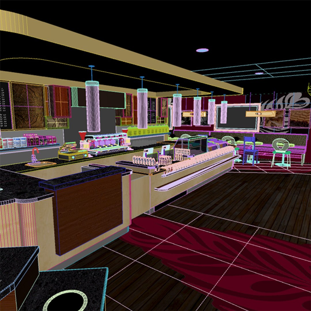 Cafe Coffee 3d Max