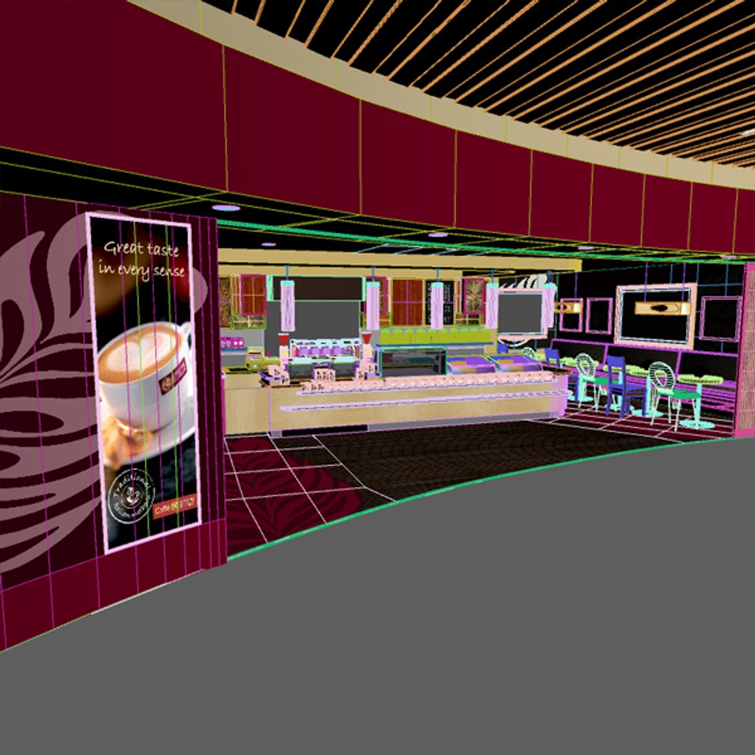 Cafe Coffee 3d Max