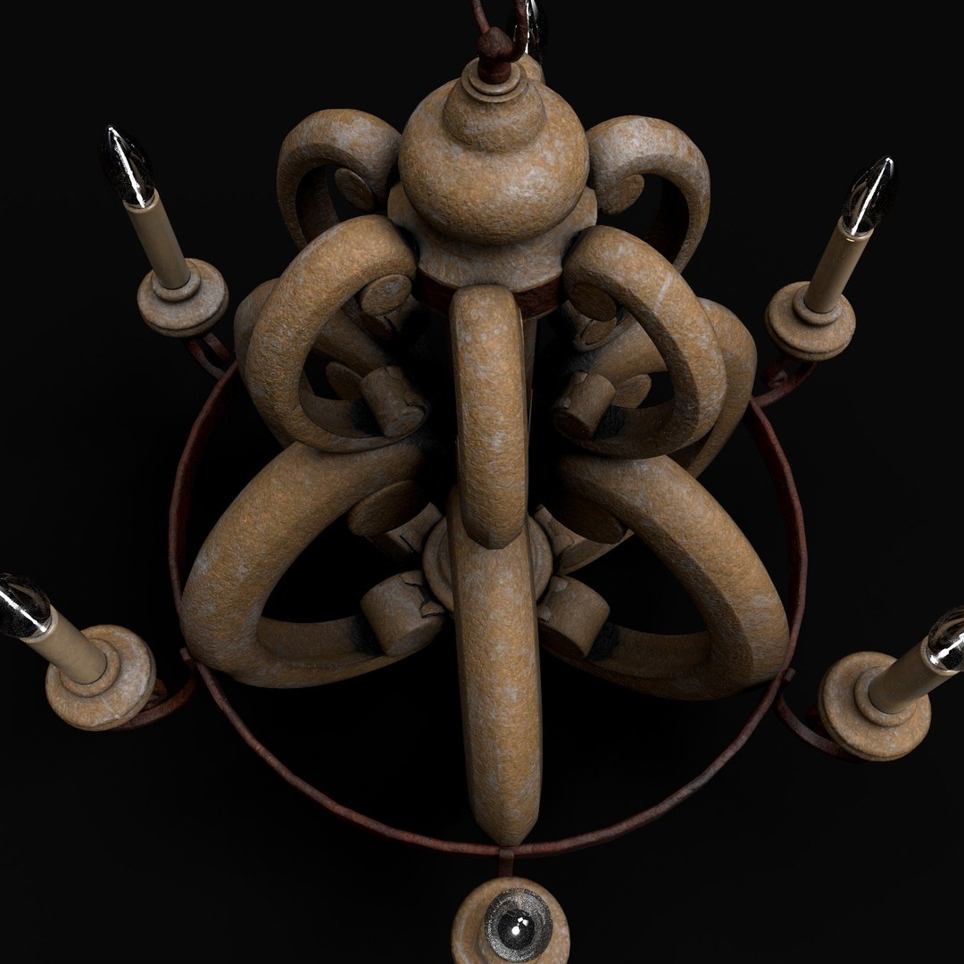 Medieval Stone Chandelier 3D Model - TurboSquid 2507678