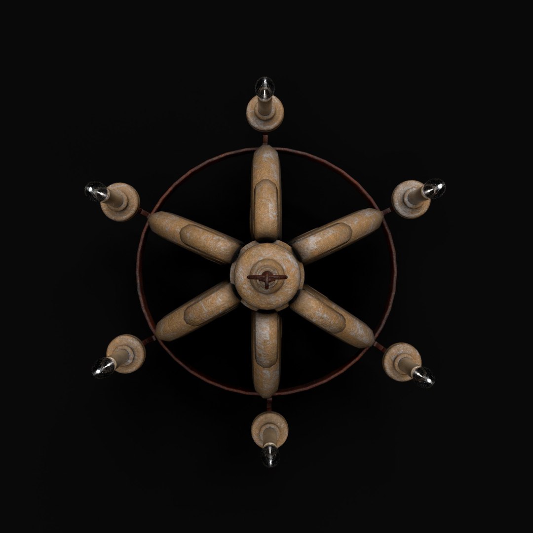 Medieval Stone Chandelier 3D Model - TurboSquid 2507678