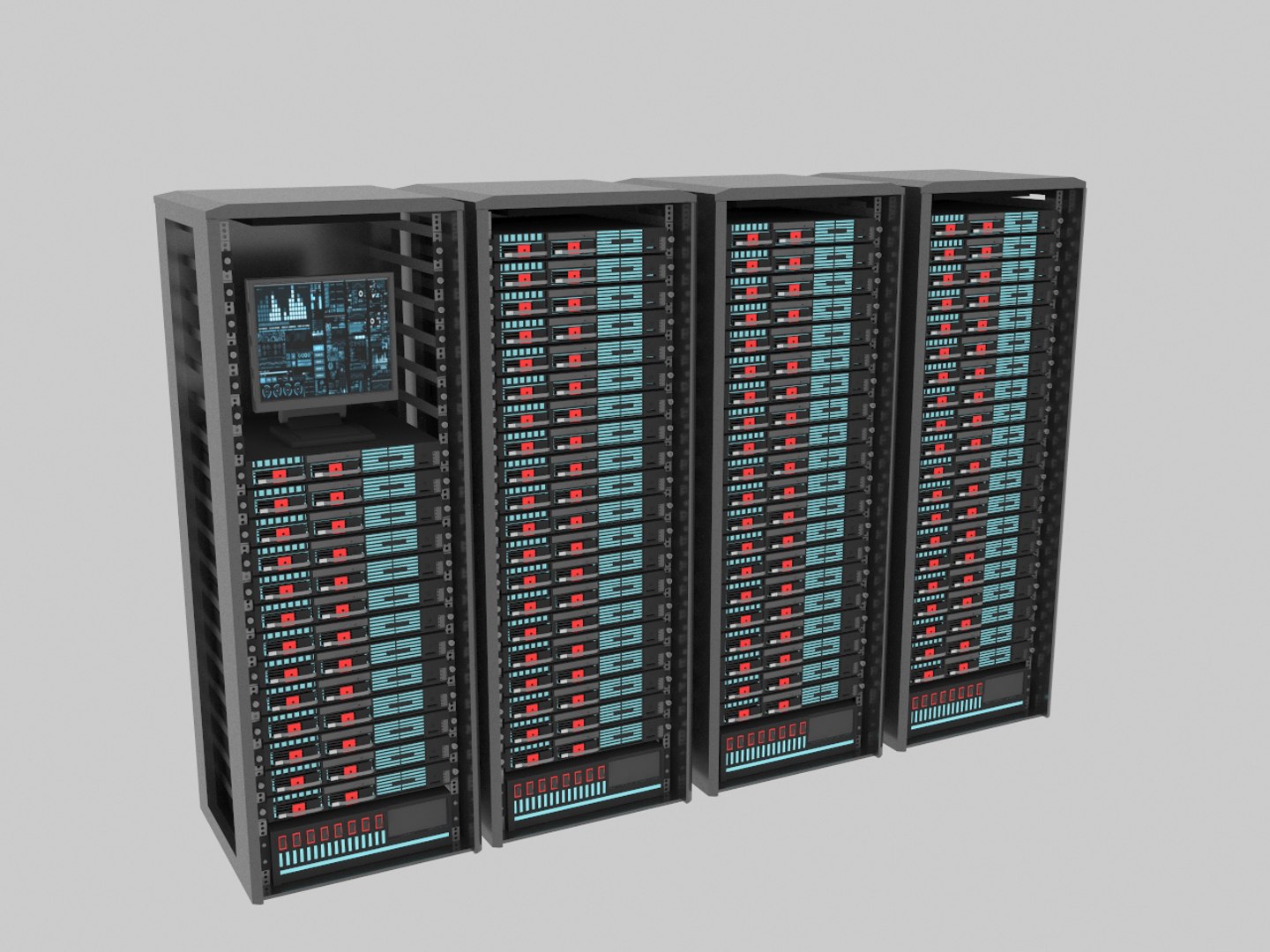 Server Rack 3D Model - TurboSquid 1470475