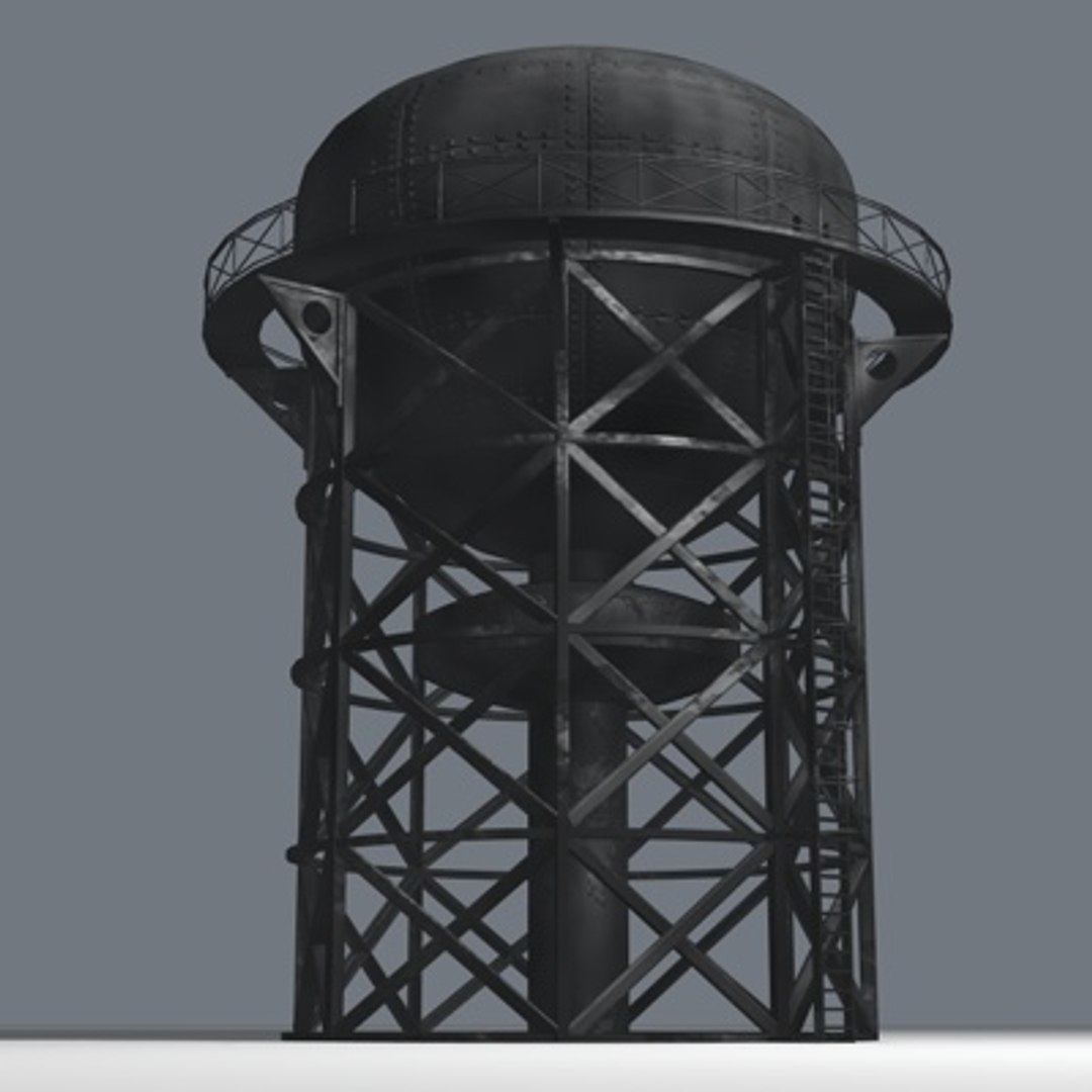 Water Tower 3d Model