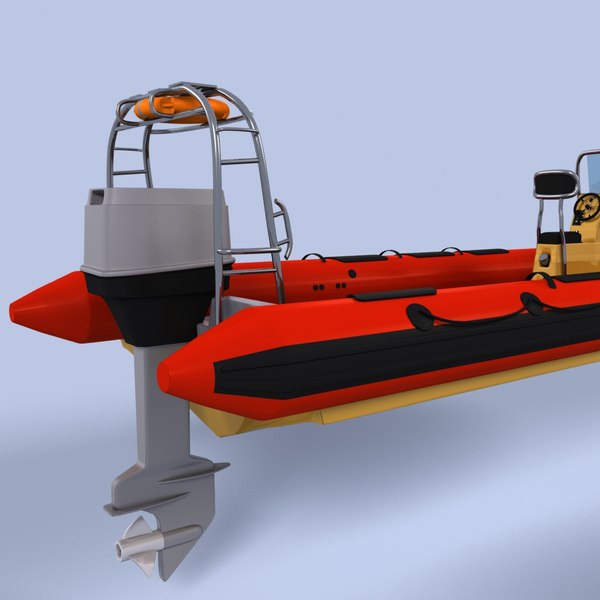 rigid inflatable boat 3d lwo