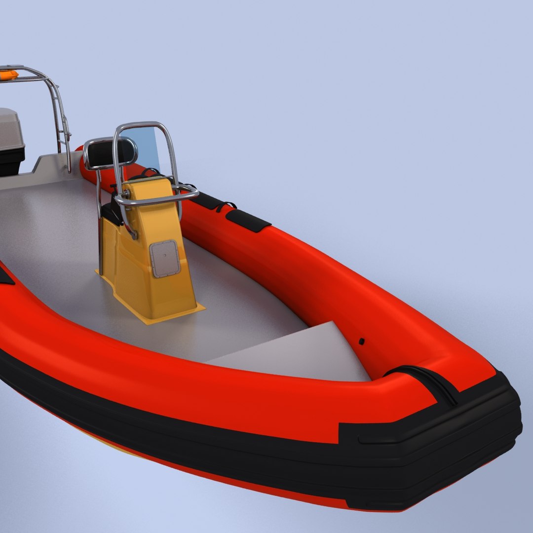 Rigid Inflatable Boat 3d Lwo