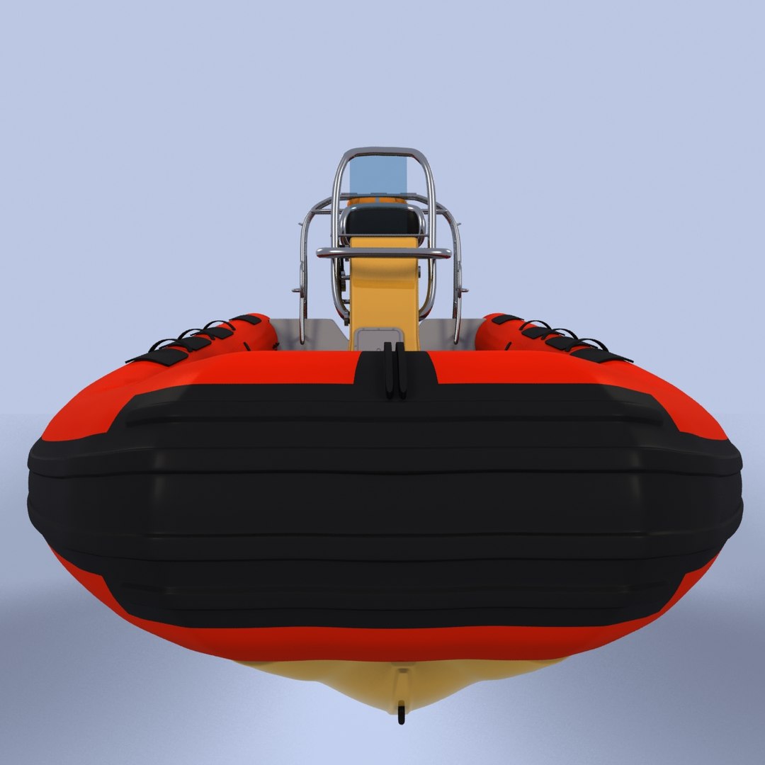 Rigid Inflatable Boat 3d Lwo