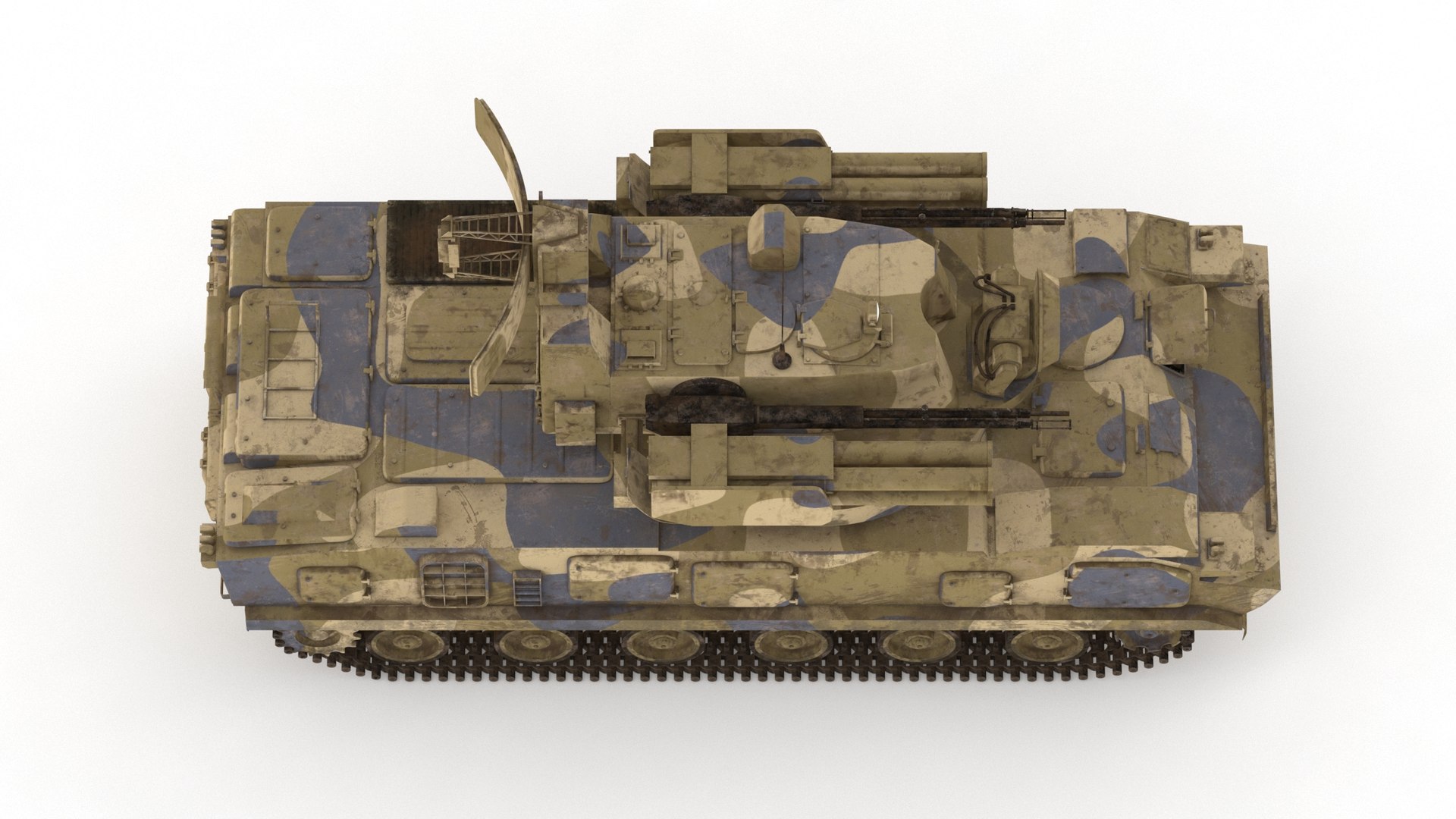 3D 2K22 Tunguska Low Poly model - TurboSquid 1821475