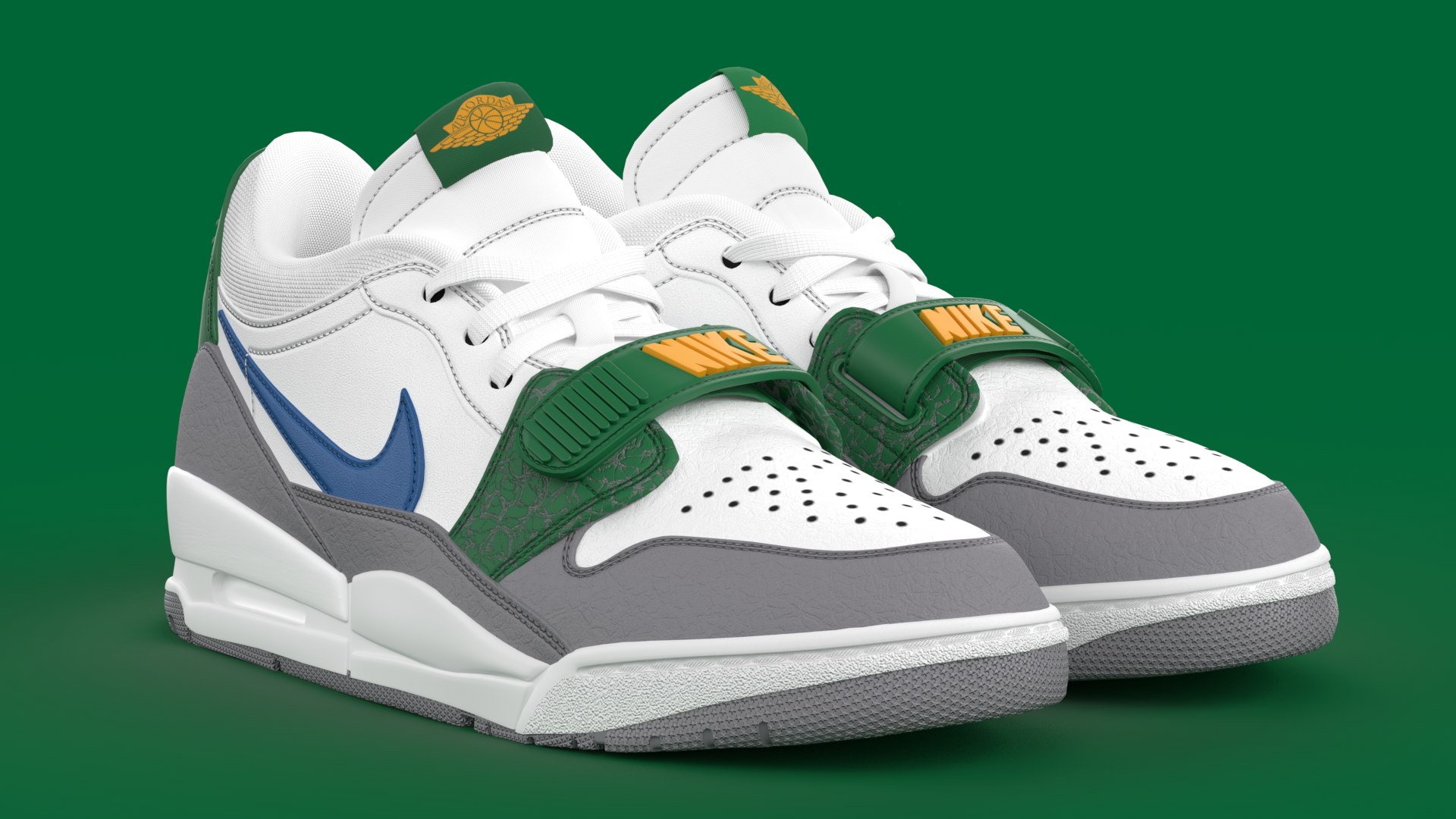 Air Jordan Legacy 312 Low Pine Green 3D Model - TurboSquid 2336206