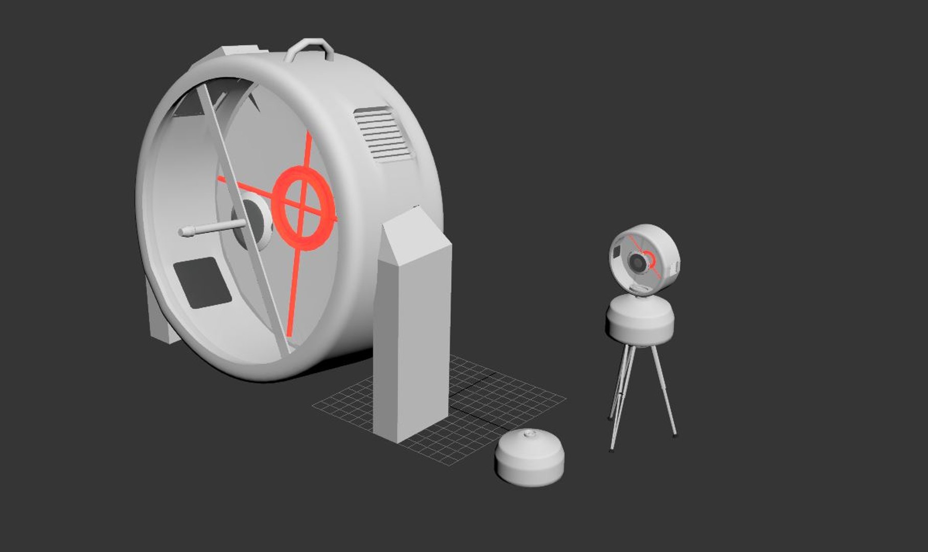 3d model ww2 spotlight