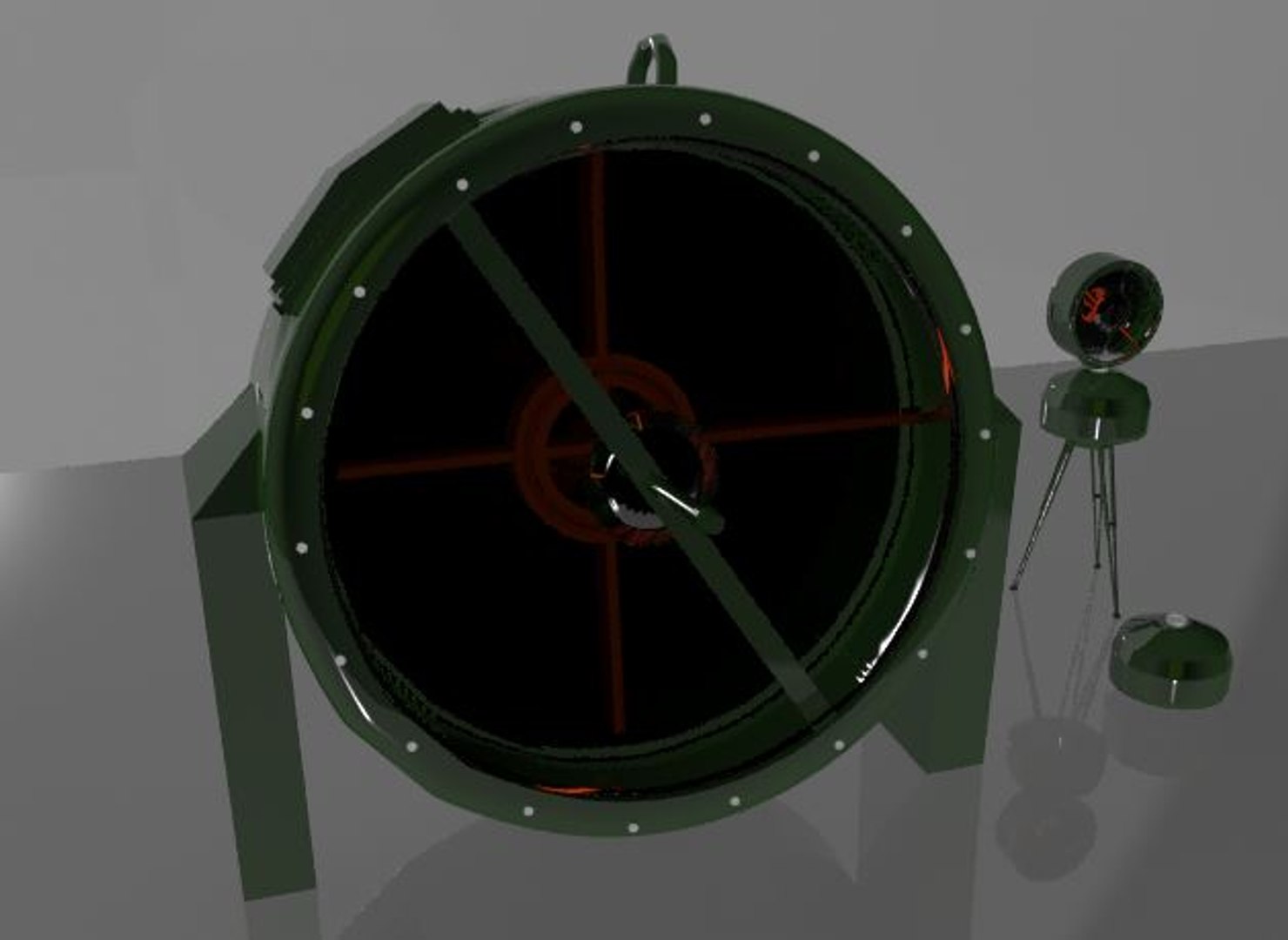 3d model ww2 spotlight
