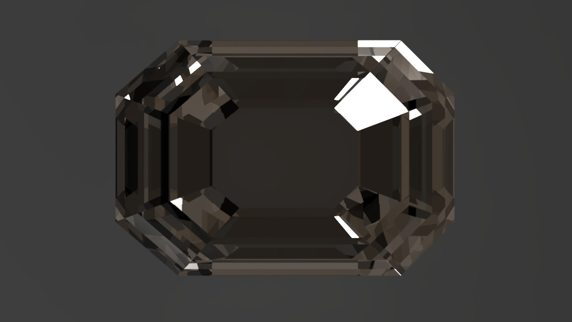3d Emerald Cut Diamond