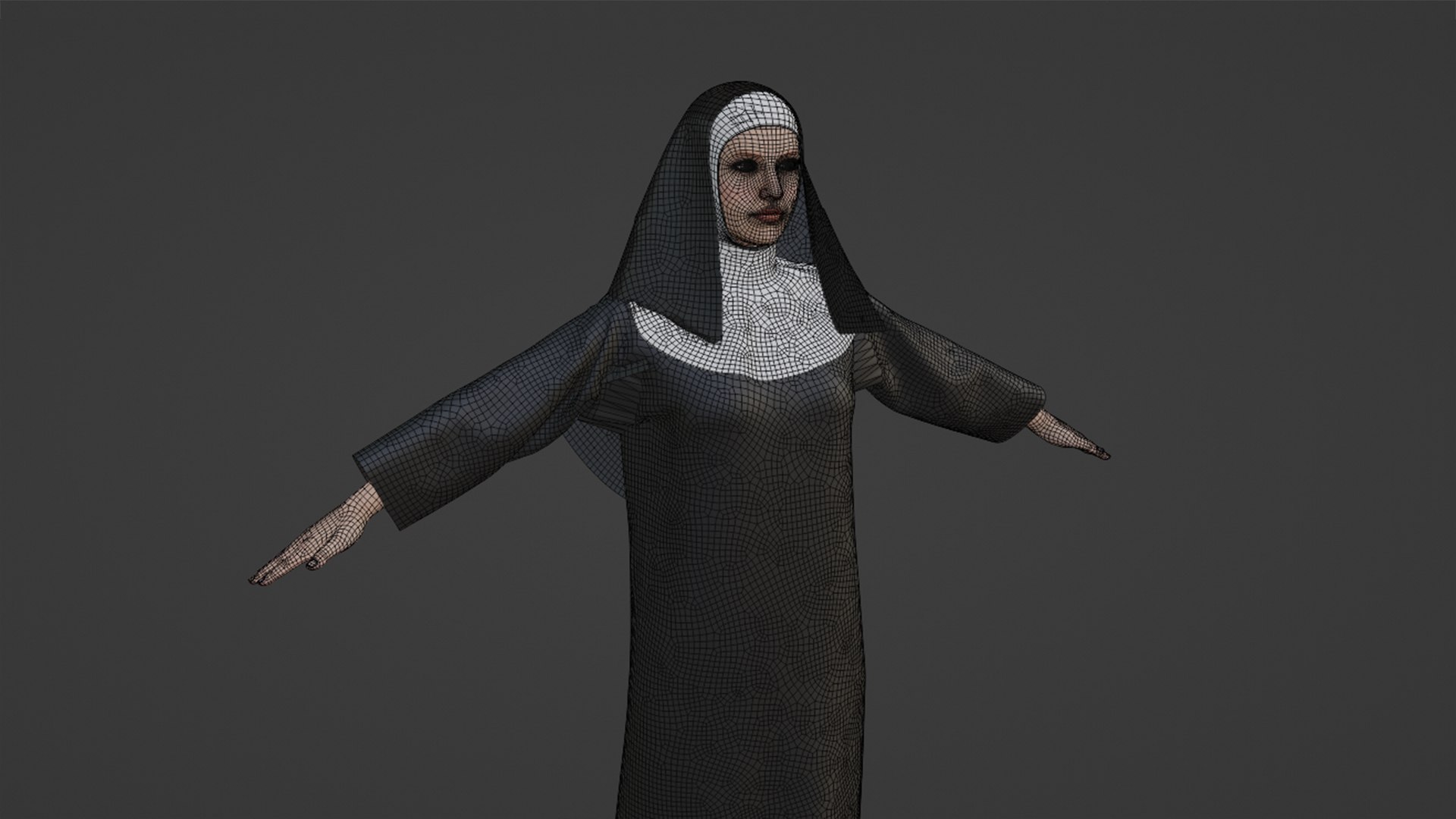 3D Realistic Rigged The Church Mother Character 3D Model model ...
