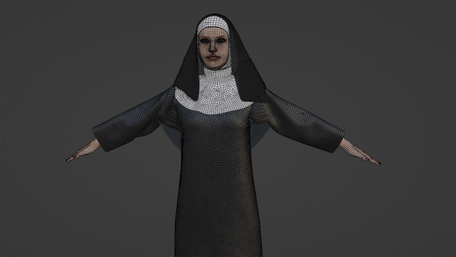 3D Realistic Rigged The Church Mother Character 3D Model model ...