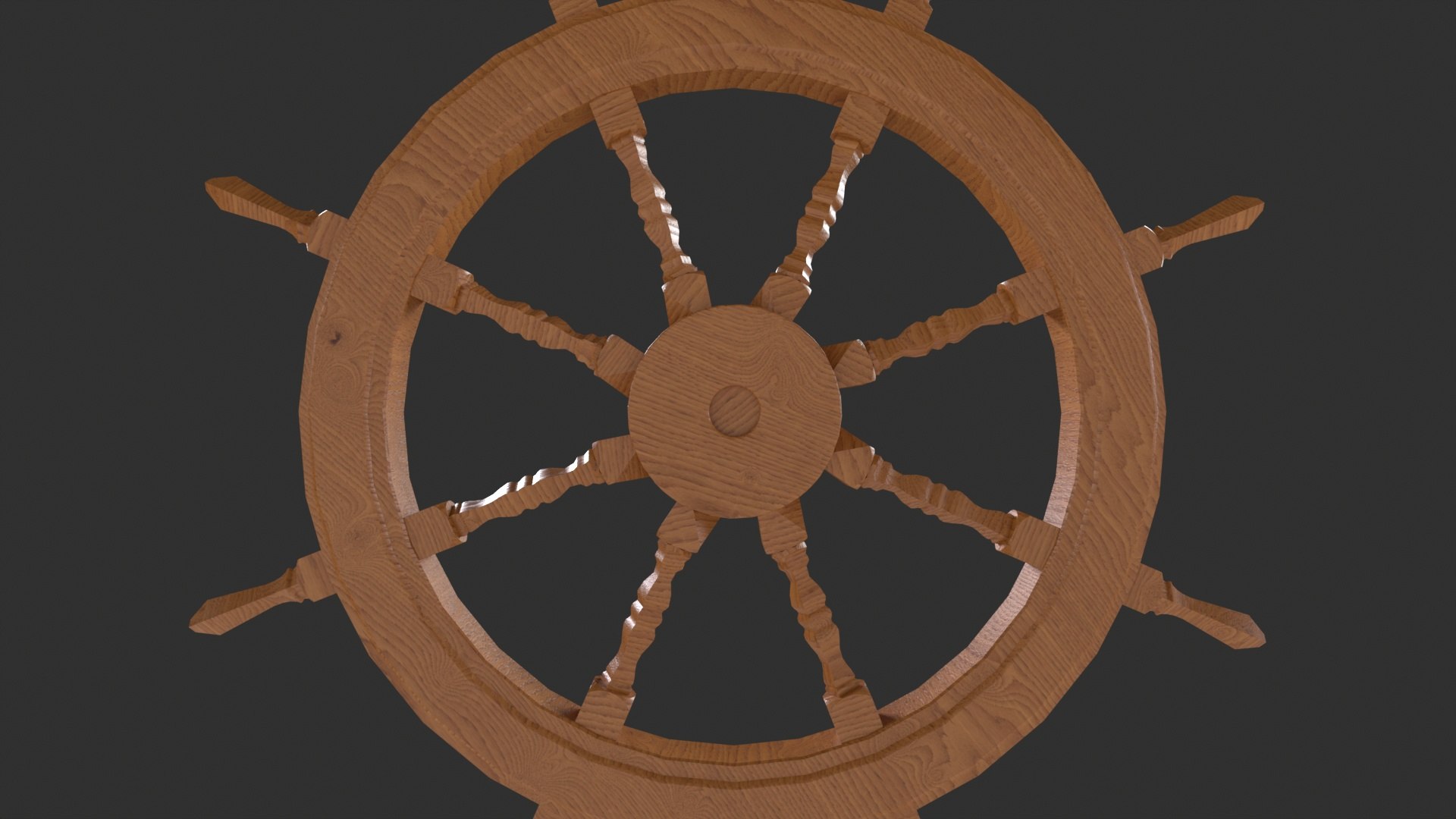 3D Model Ship Wheel - TurboSquid 2355482