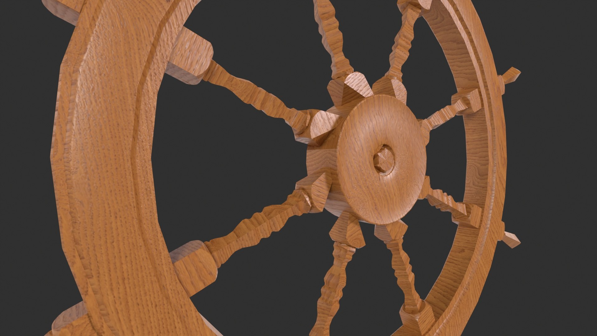 3D Model Ship Wheel - TurboSquid 2355482