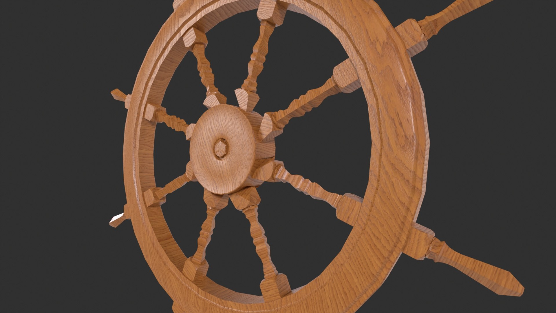 3D Model Ship Wheel - TurboSquid 2355482