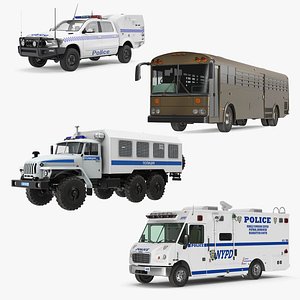 Rigged And Bundle Police Suv 3D Models With Enhanced License Tiers For ...