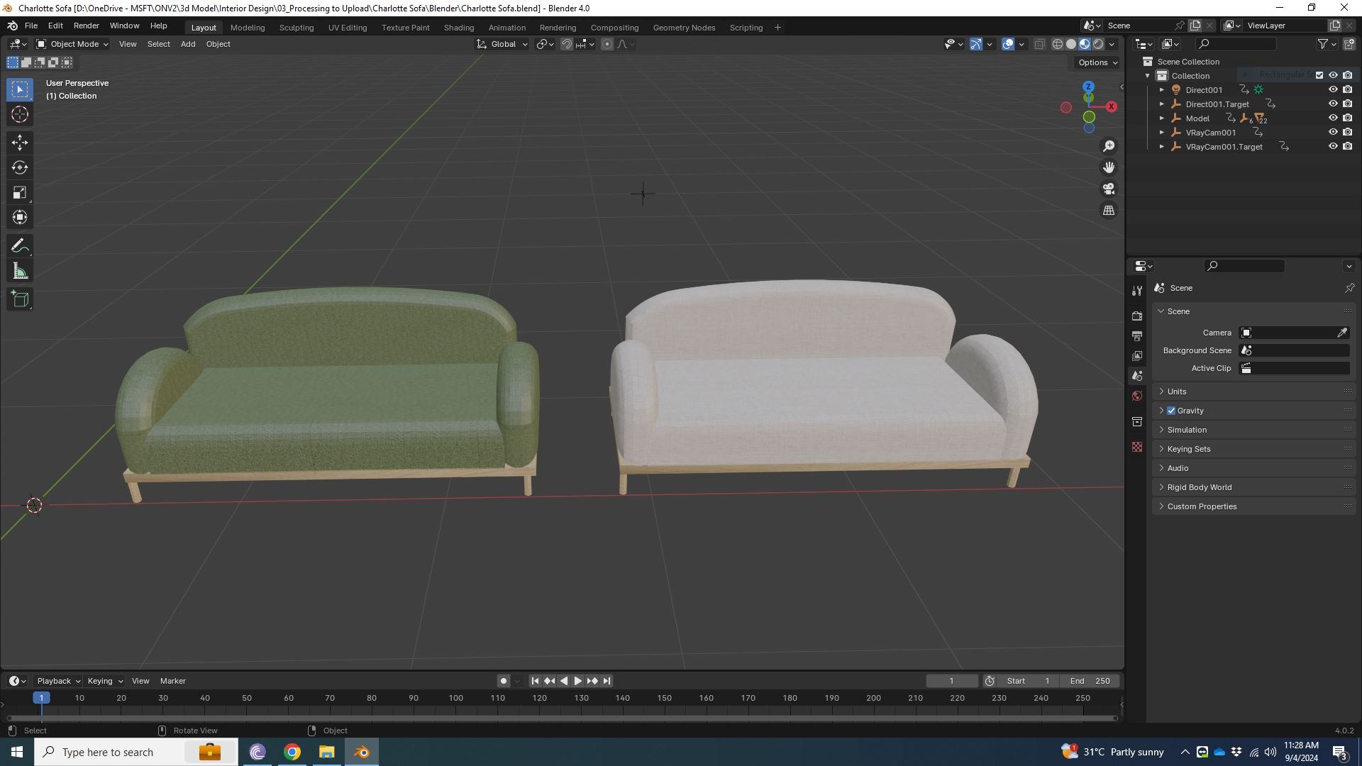 3D Charlotte Sofa - TurboSquid 2276698