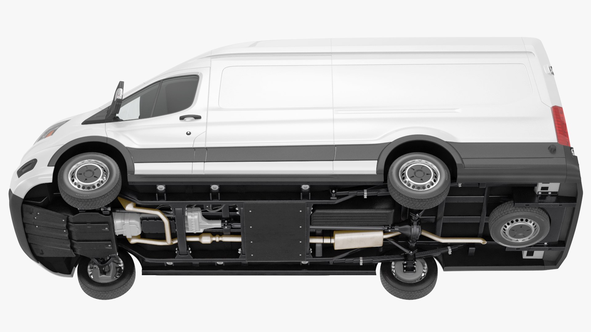 3D Ford Transit Cargo 2020 Simple Interior - TurboSquid 1859947