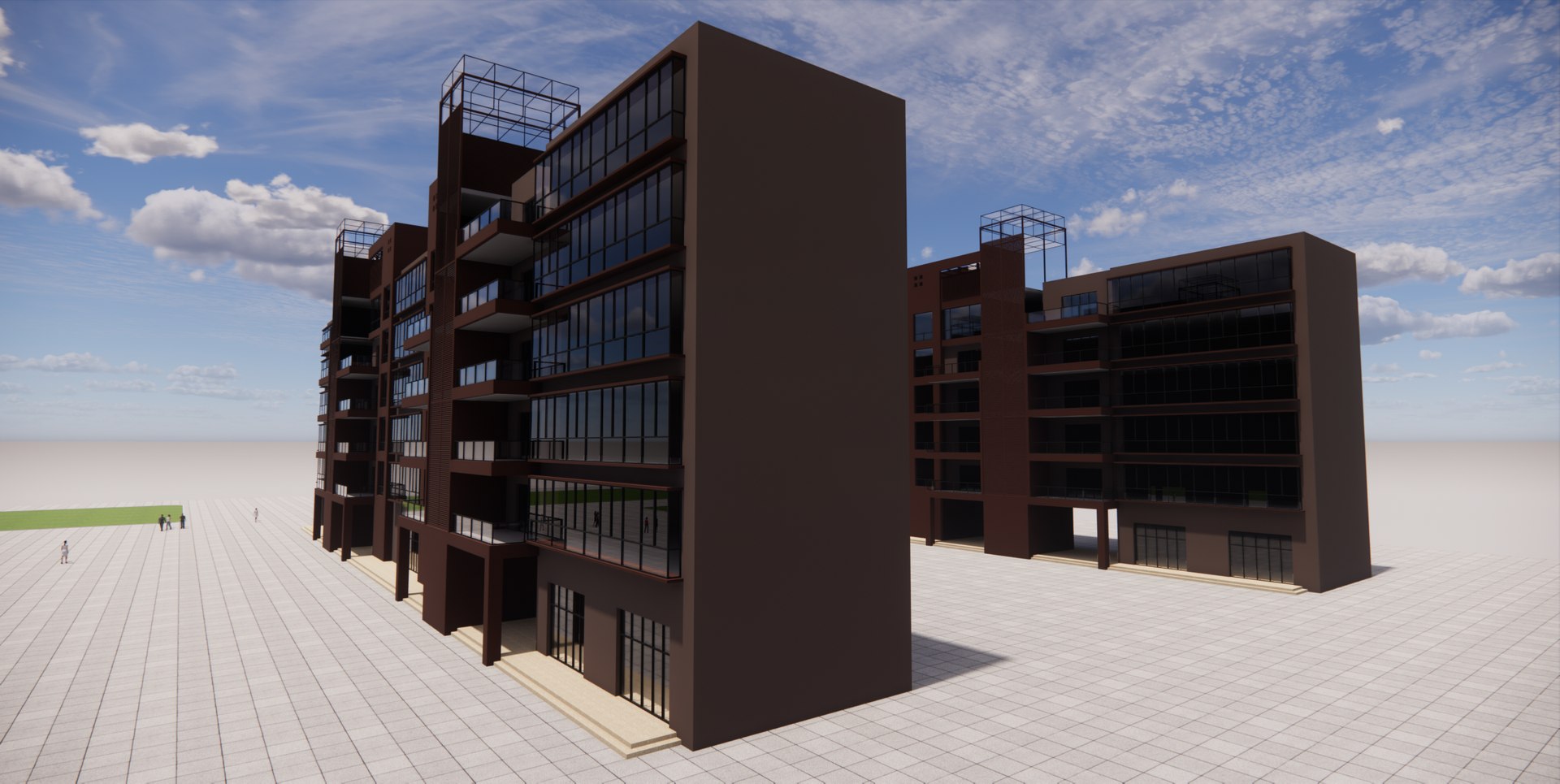 Office Building And Dormitory-A3 3D Model - TurboSquid 2098993