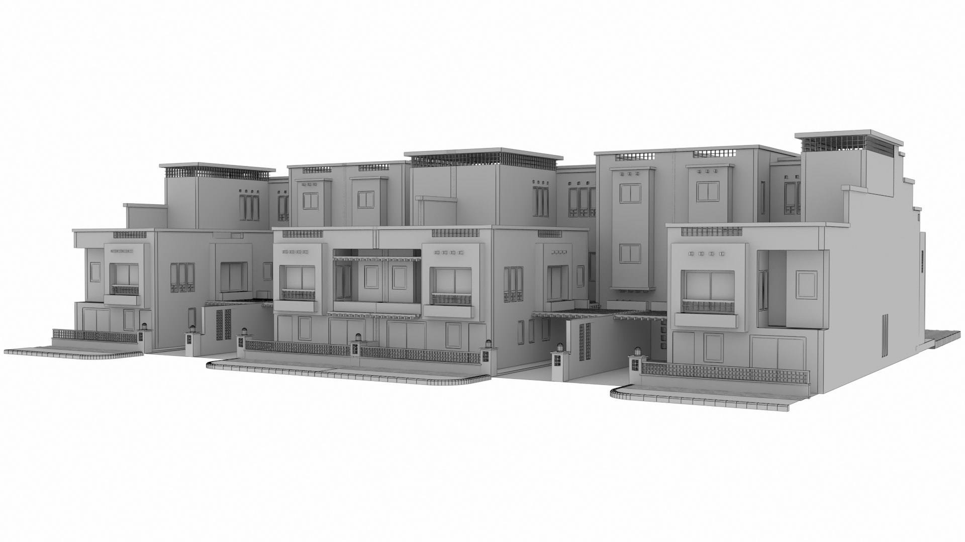 Townhouse 3D model - TurboSquid 1724209