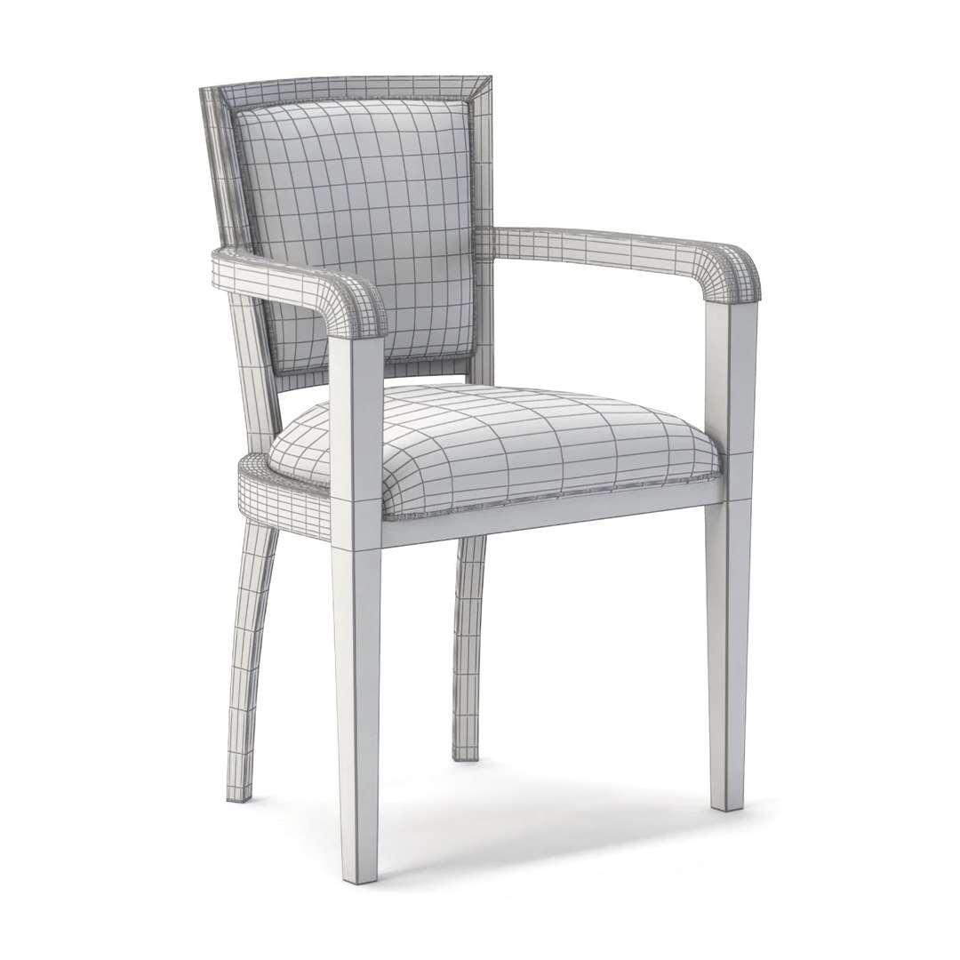 Free Art Deco Desk Chair 3D Model - TurboSquid 1950785