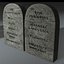 3d Model Stone Commandments