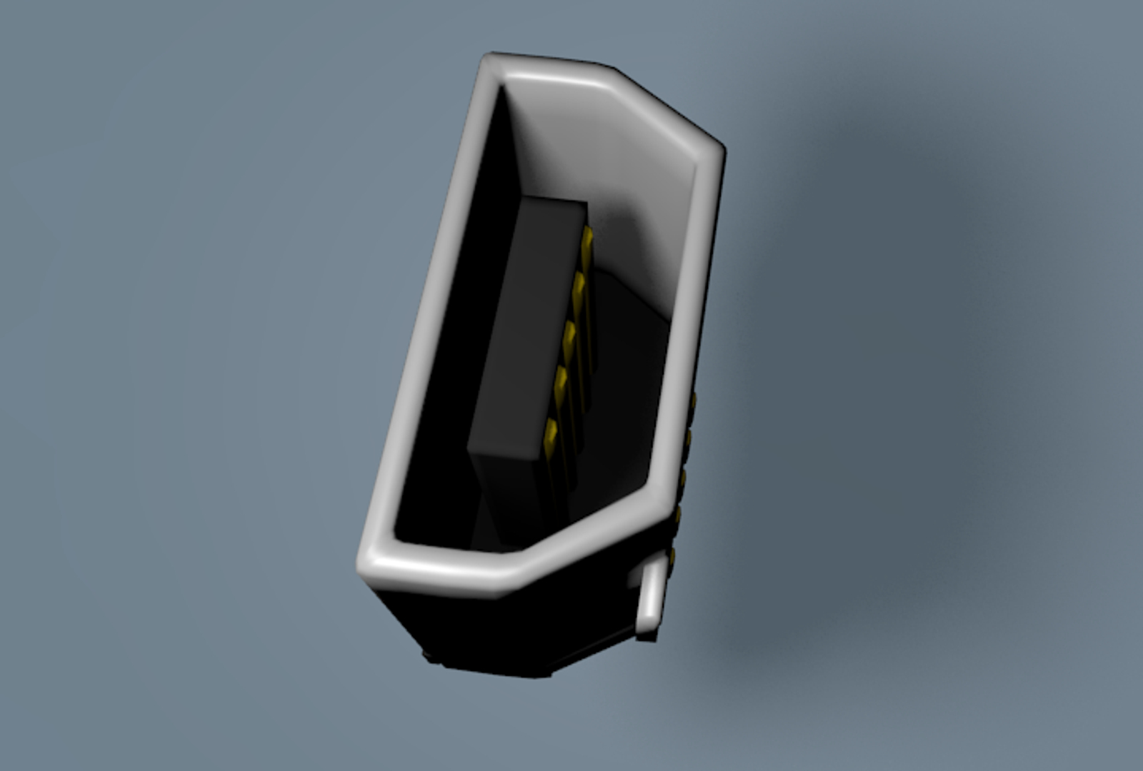 3d Micro-usb Jack Electronic Model