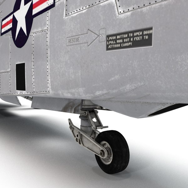 3d model of f8 crusader navy fighter aircraft