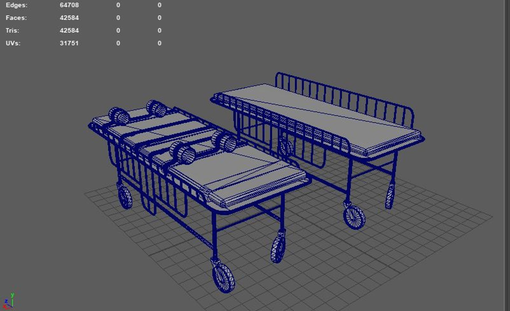 3D Hospital Bed 3D Model - TurboSquid 2341031
