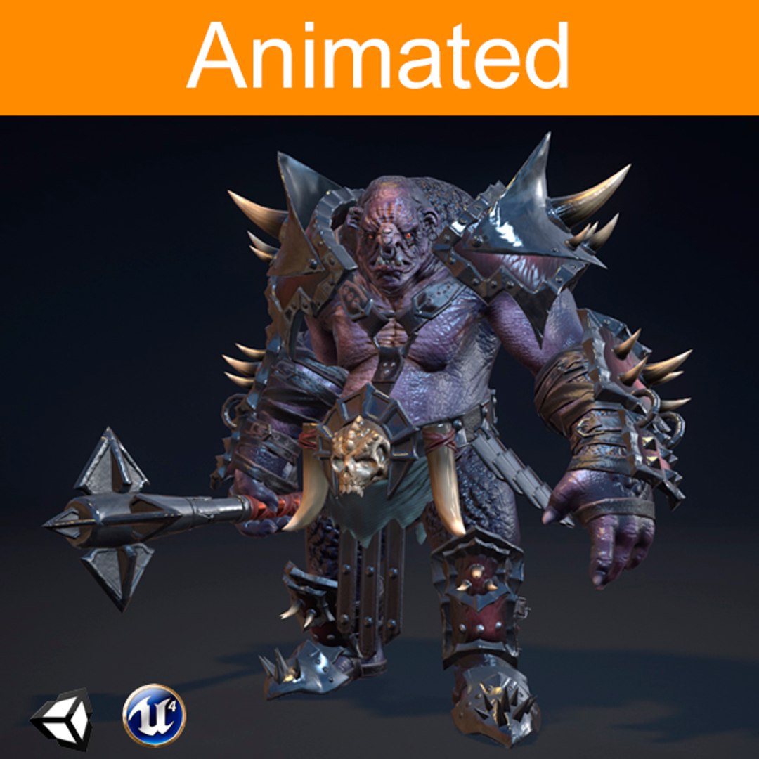 3d rpg troll model