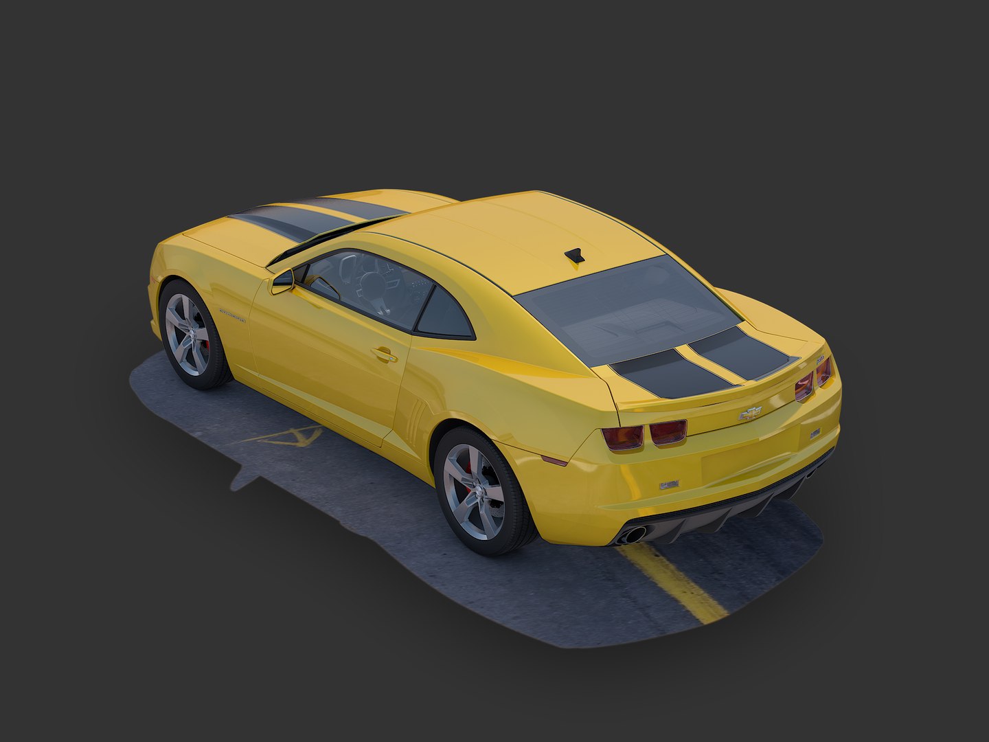 Chevrolet Camaro SS 2010 model - TurboSquid 2178925