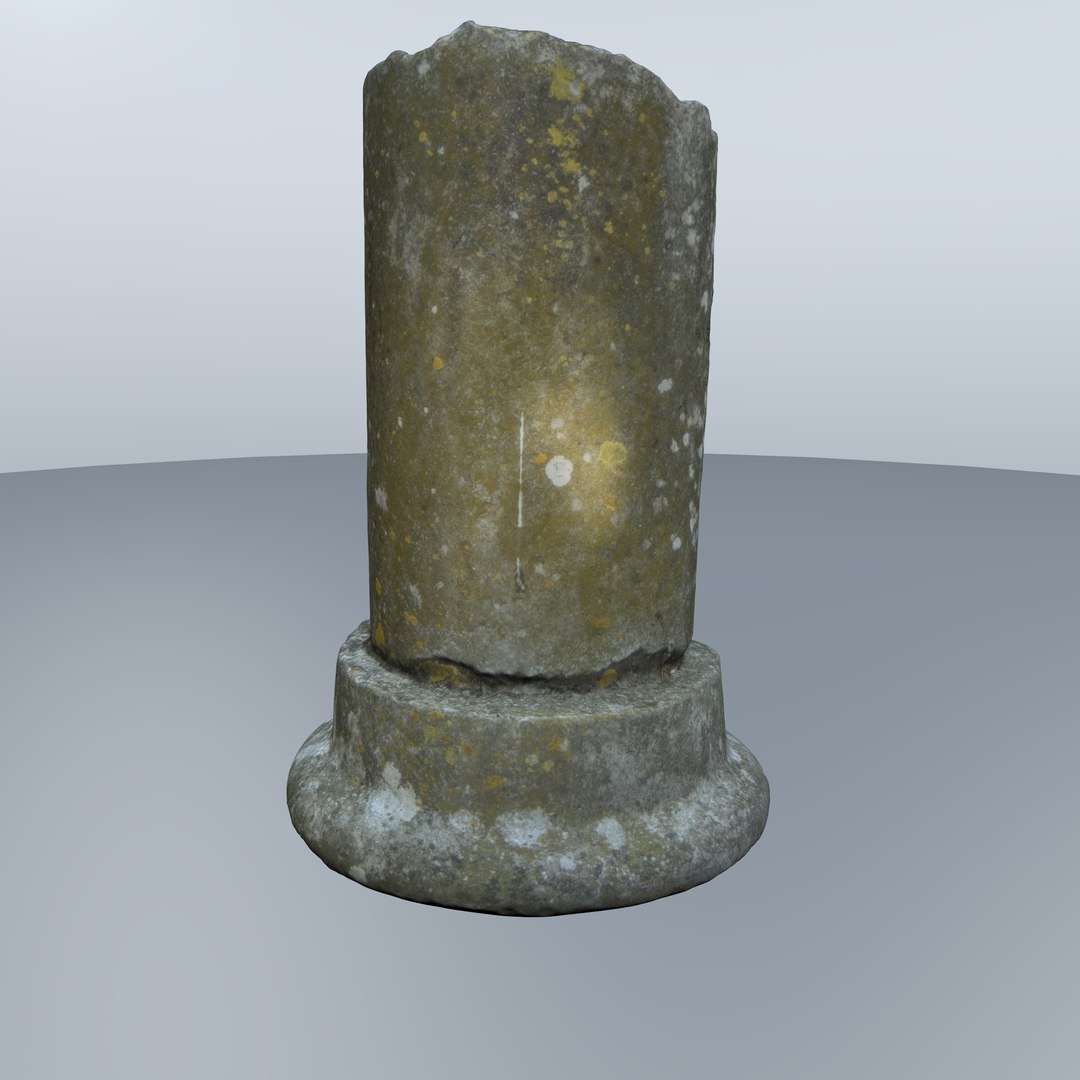 3d Scan Ancient Pillar Model