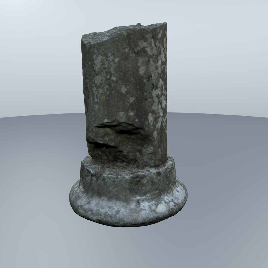 3d Scan Ancient Pillar Model