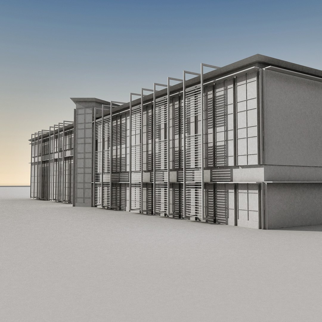 3d Modern Building Model