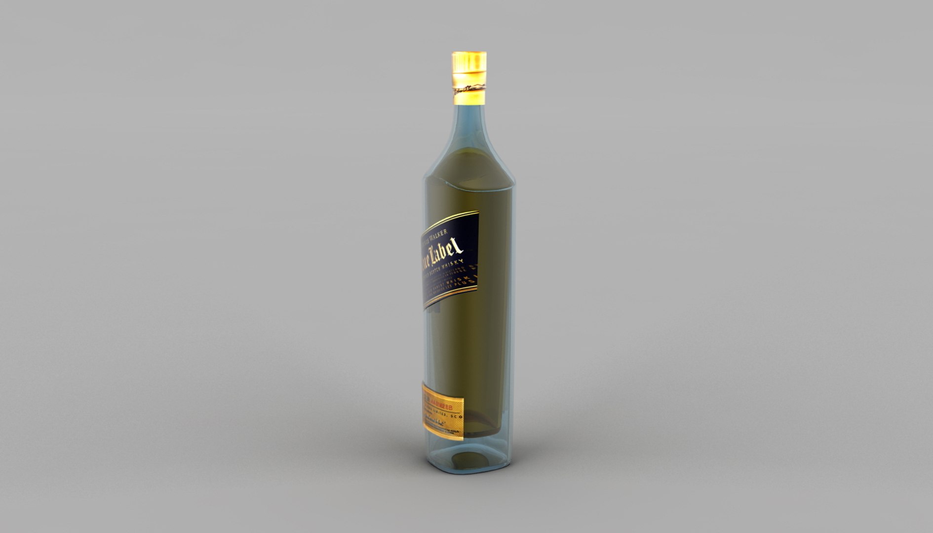 Blue Label Bottle Model - TurboSquid 1320122