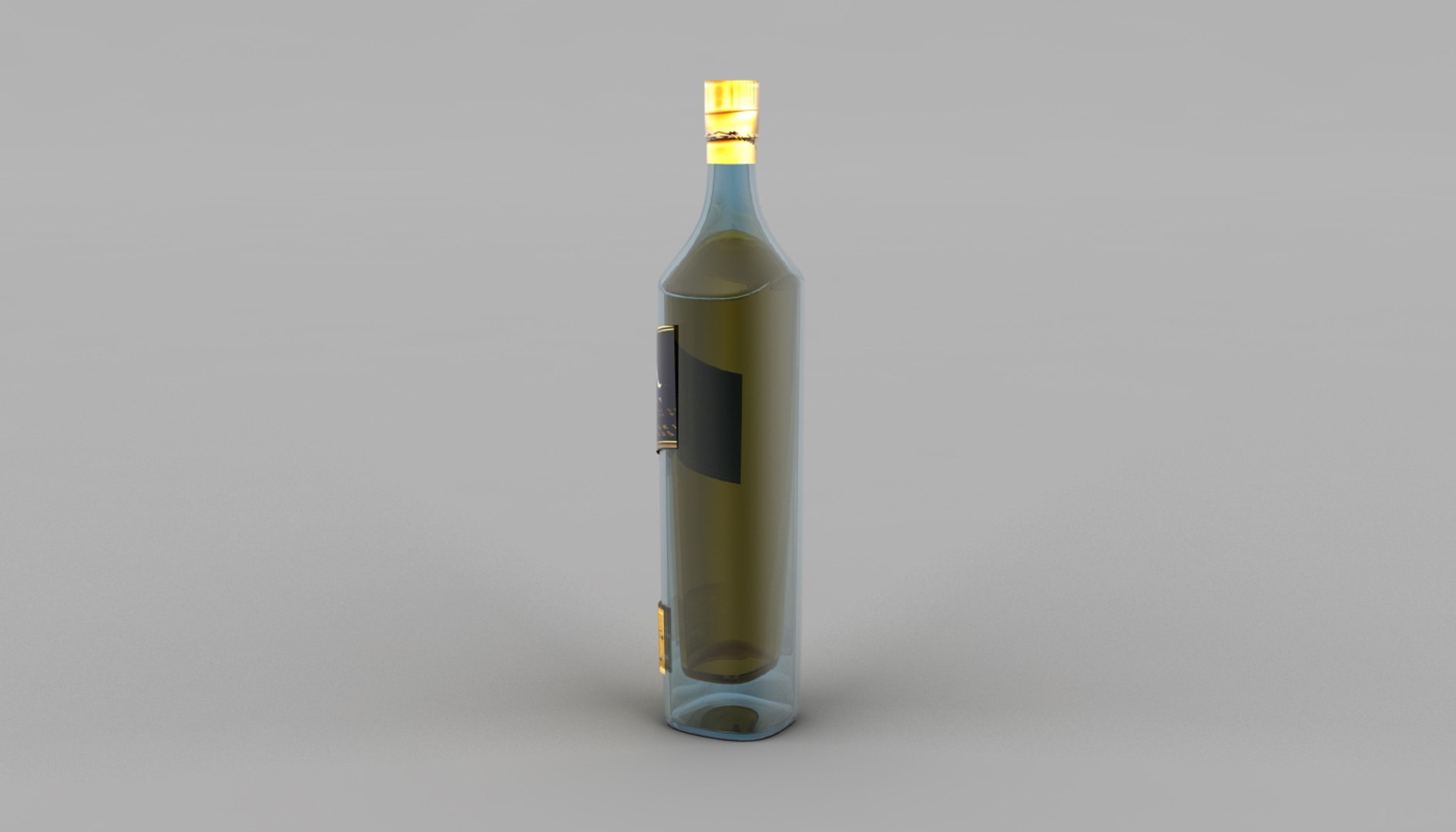Blue Label Bottle Model - TurboSquid 1320122