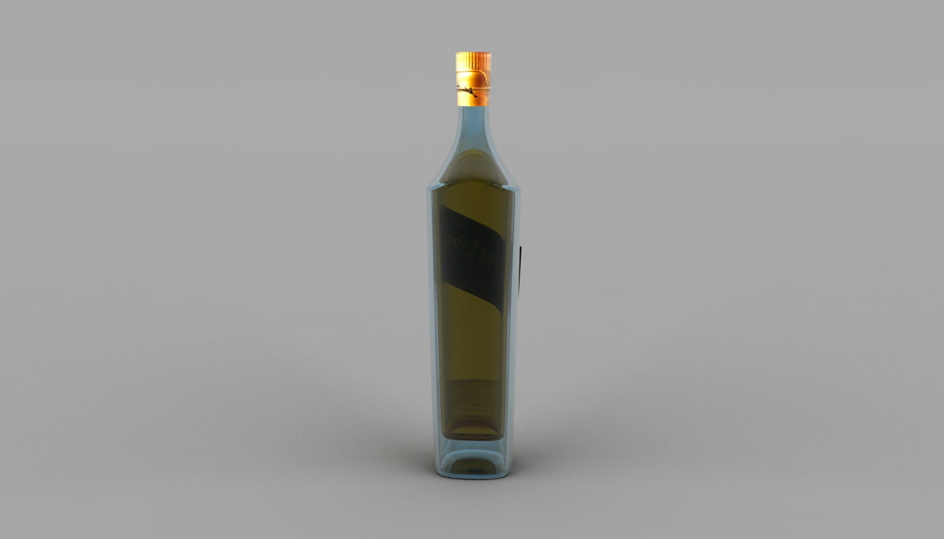 Blue Label Bottle Model - TurboSquid 1320122