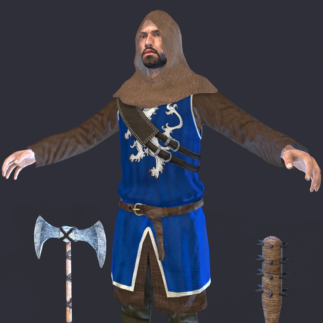 Medieval Militia 3D Model - TurboSquid 1418033