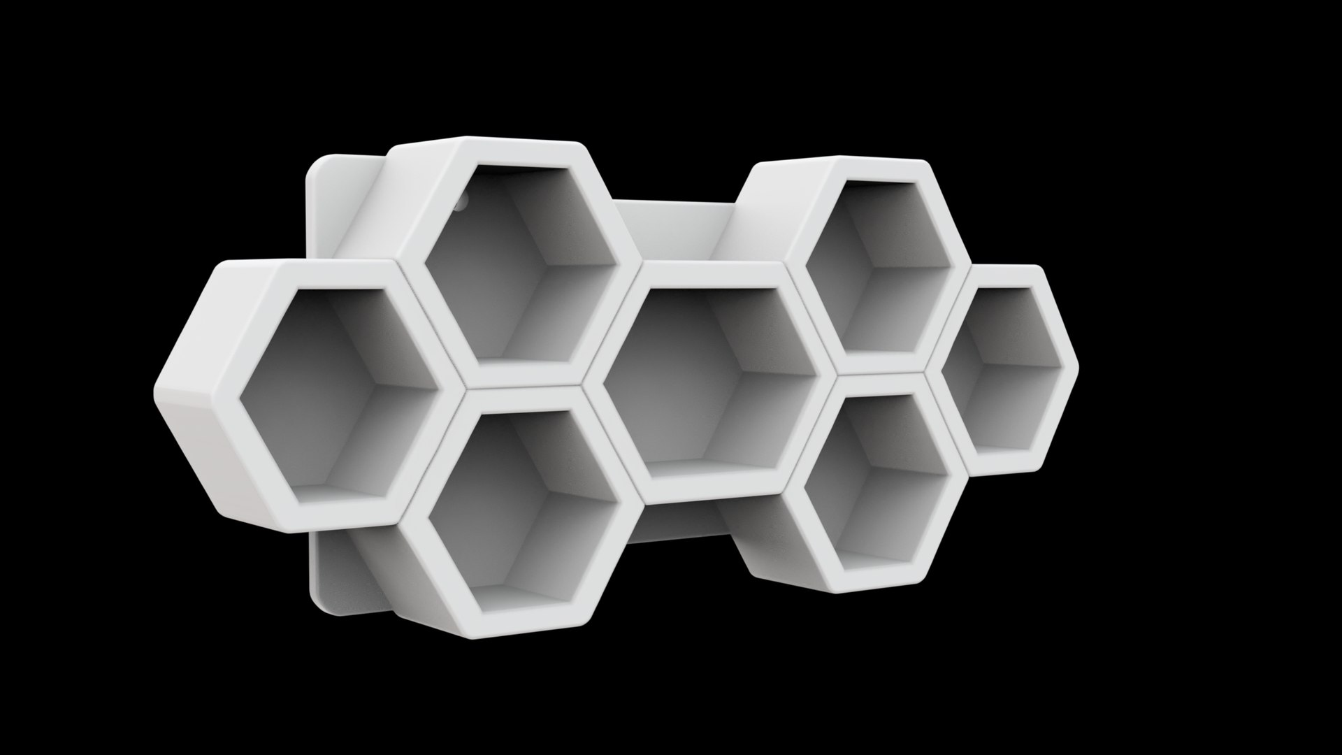 3D Honeycomb Wall Shelf 3D Print Model - TurboSquid 2455238