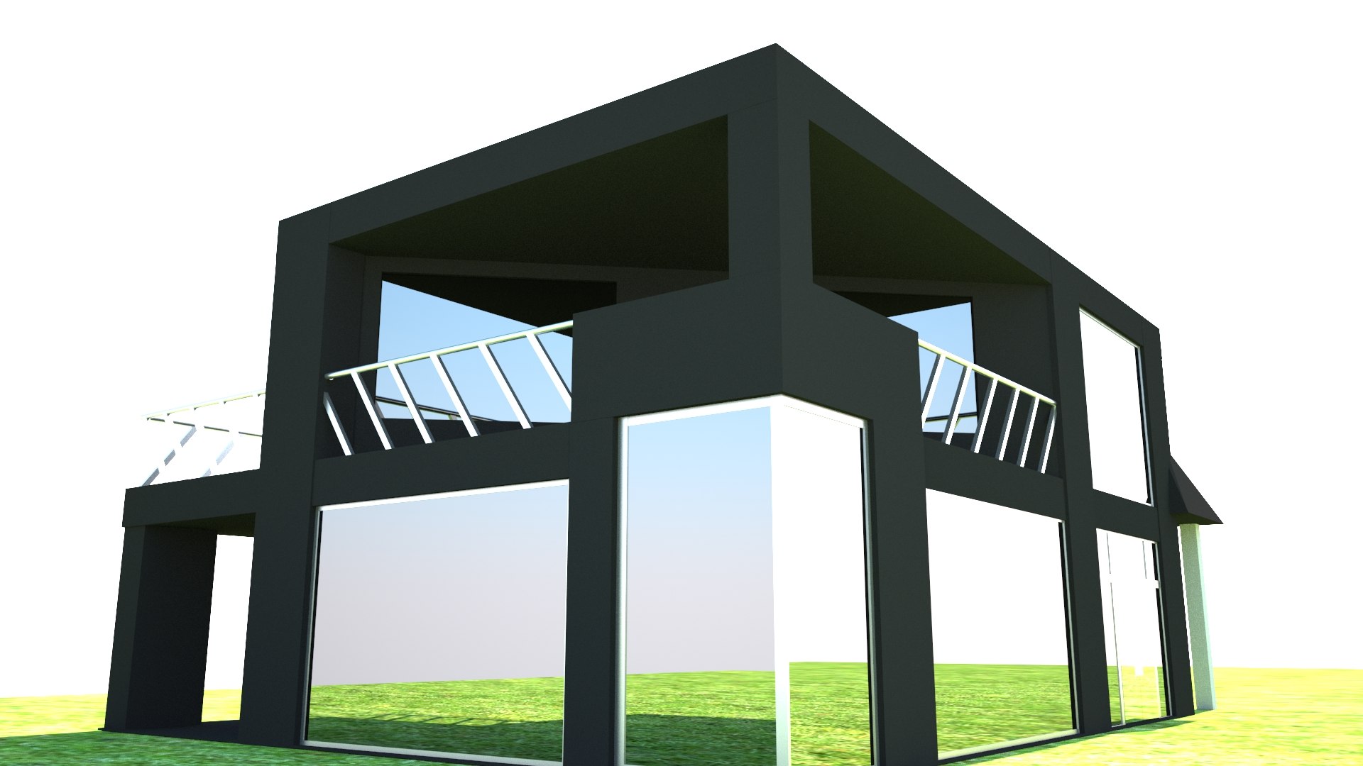 3ds max new modern house