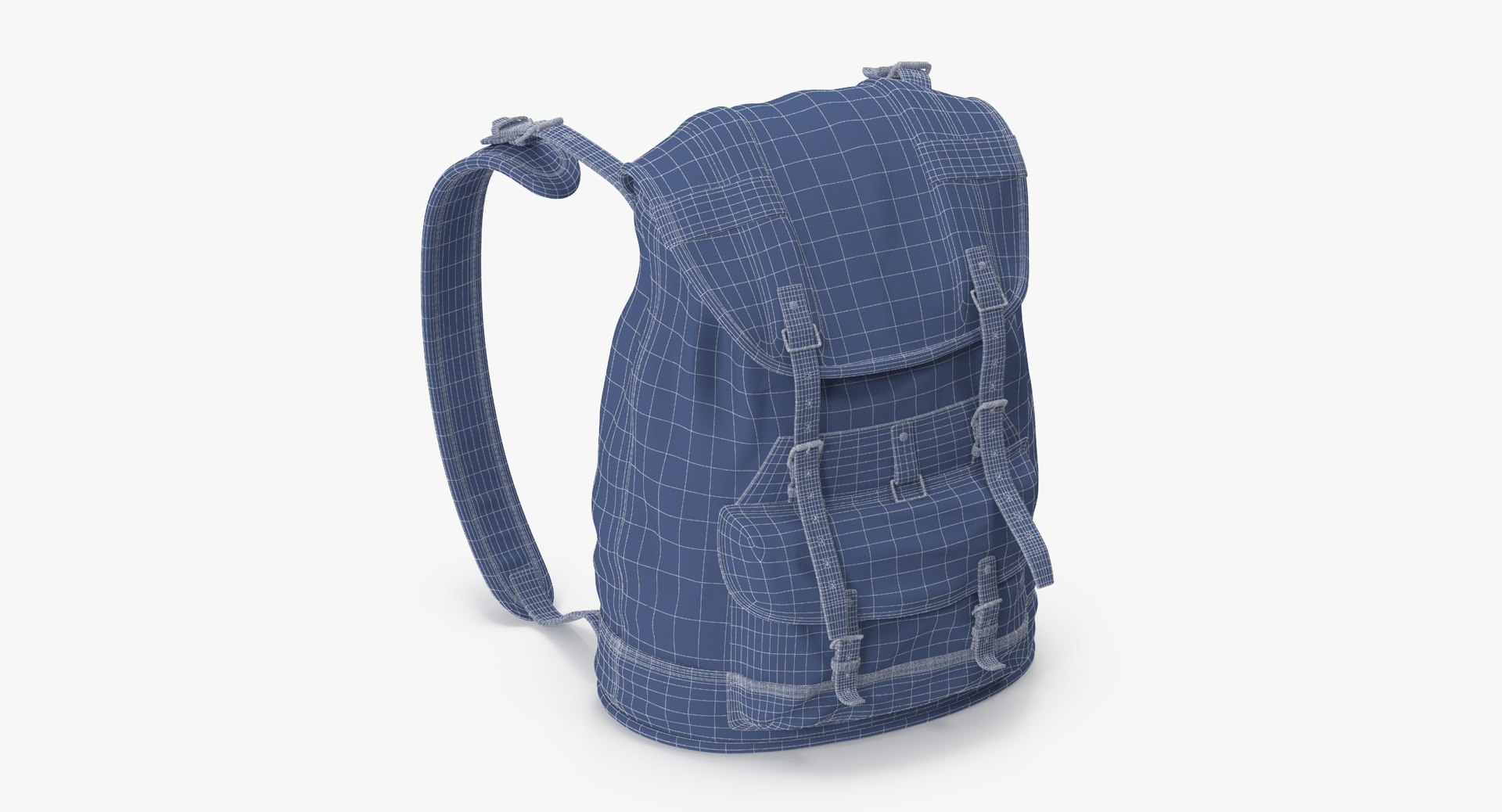 3d Model Standing Travel Backpack