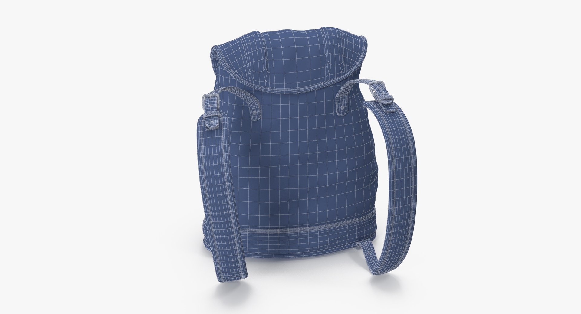 3d Model Standing Travel Backpack