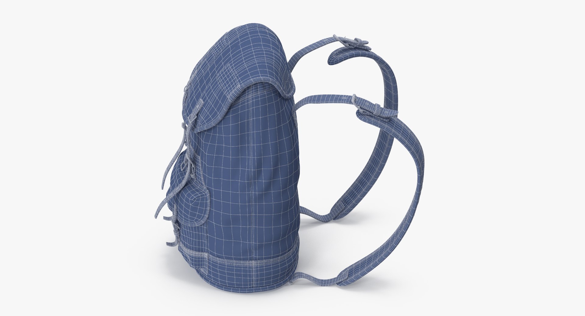 3d Model Standing Travel Backpack