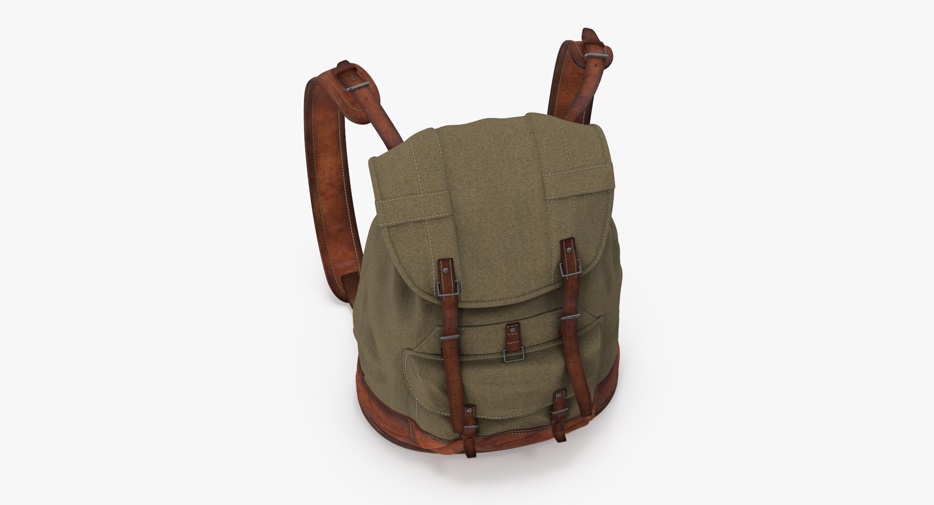 3d Model Standing Travel Backpack